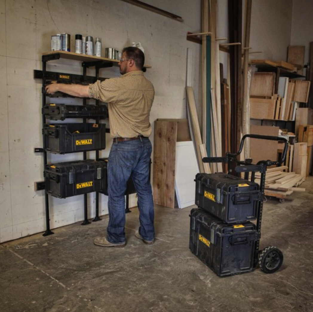 DEWALT TOUGHSYSTEM STACKABLE TOOL BOX WORKSHOP RACKING SYSTEM DWST08260 ...