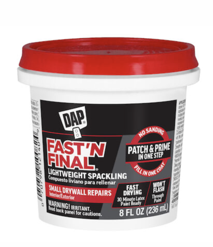 DAP STUCCO PATCH ALL PURPOSE WHITE QT 7079810504 | Spackling & Patching ...