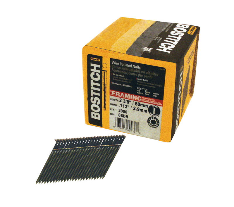 BOSTITCH STRAPSHOT 1-1/2" .148 10GA BRIGHT NAIL 1M PT-MC14815-1M ...