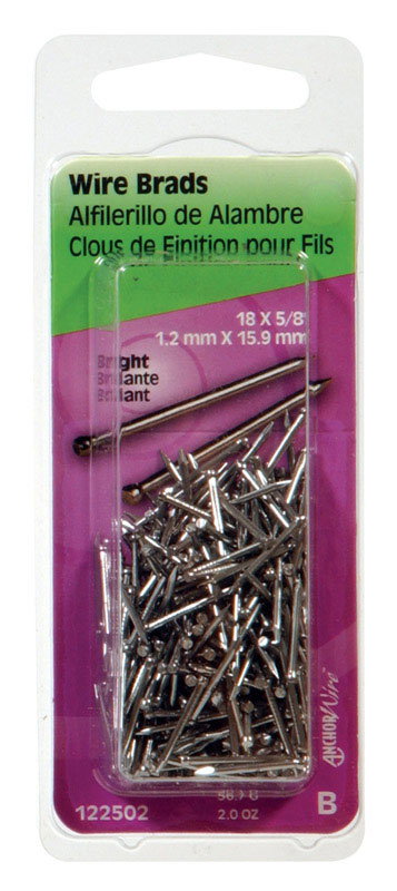 HILLMAN BRIGHT WIRE NAIL 1-1/4" 16GA 1.75-OZ 122555 | Brads & Screws ...