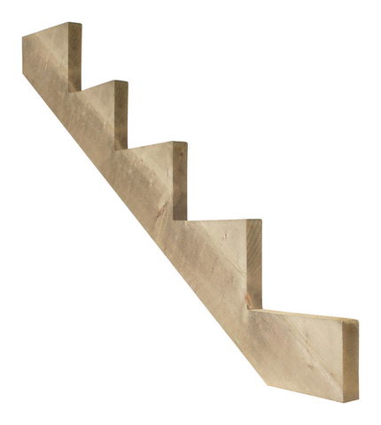 STAIR STRINGER 5-STEP 7" x 11" PT GROUND CONTACT | Pre-Cut Stair ...