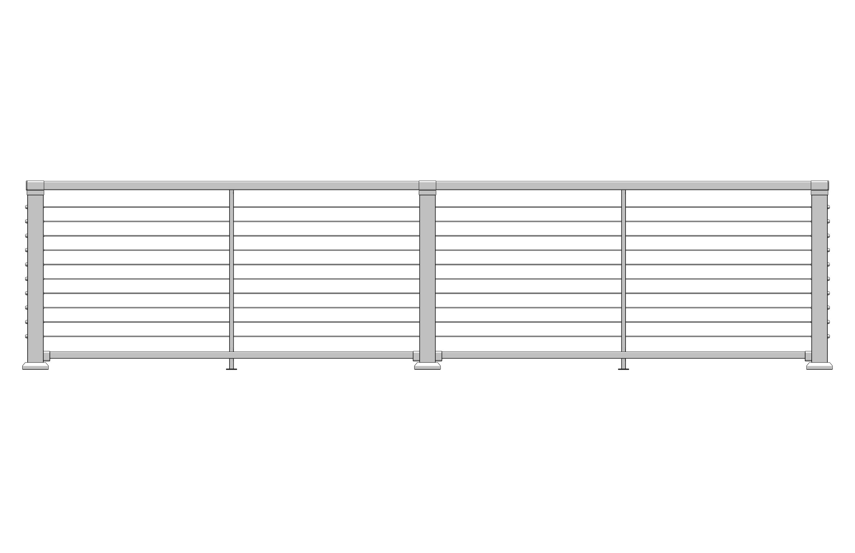 RAILEASY CABLE STABILIZER 1"X42" KIT ELECTRO-POLISH S0950-0060-EP ...