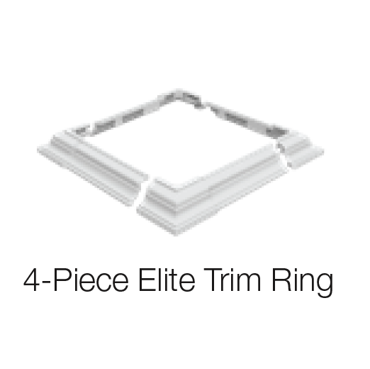 RDI ENDURANCE 3-1/2" TO 6-1/2" 4PC ELITE TRIM RING WHITE VINYL 73018131 ...