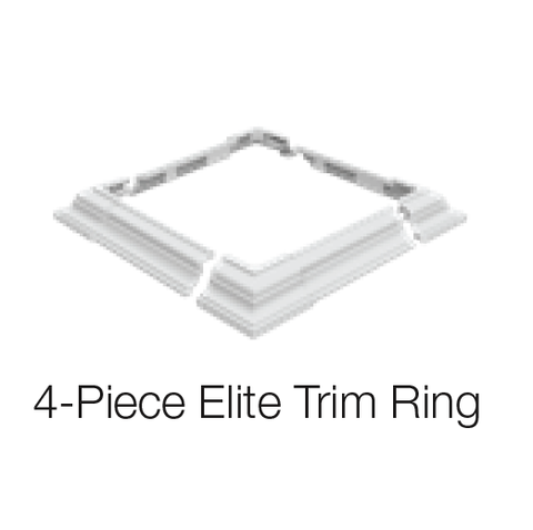 RDI ENDURANCE 3-1/2" TO 6-1/2" 4PC ELITE TRIM RING WHITE VINYL 73018131 ...