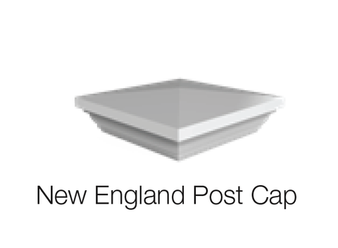 RDI ENDURANCE 4" X 4" NEW ENGLAND POST CAP WHITE VINYL 73044950 ...