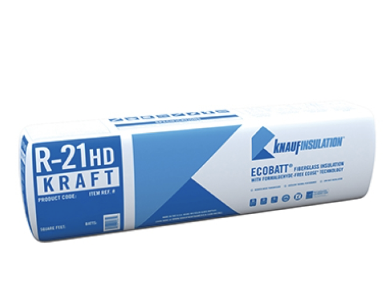 KNAUF KRAFT FACED BATT 5-1/2"X15"X93" R21 HIGH DENSITY 67.81 SQFT 7PCS ...