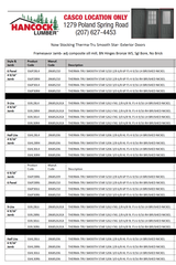 THERMA-TRU SMOOTH STAR S206 3/0 6/8 HL FS 6-9/16 LH BRUSHED NICKEL ...