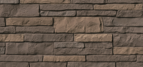 TANDO STONE CREEK LEDGESTONE ROCKY MOUNTAIN CLAY 1/2SQ | Tando Siding ...