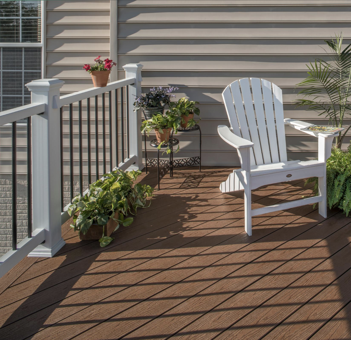 TREX SELECT LEVEL CLASSIC RAIL KIT 72"X36" CLASSIC WHITE W/ROUND BLACK ...