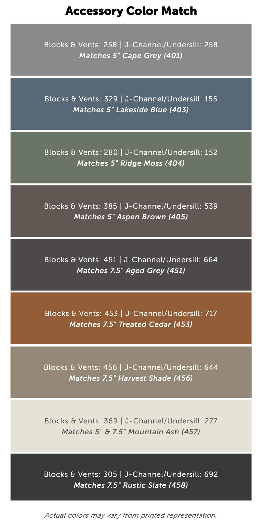 GRAYNE J-CHANNEL 3/4"X7'5" ASPEN BROWN #539 ENGINEERED PVC | Grayne ...