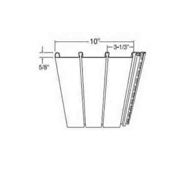 PLYGEM GABLE VENT 22" ROUND LOUVER BLACK RDGV498 | Plygem Vinyl Siding ...